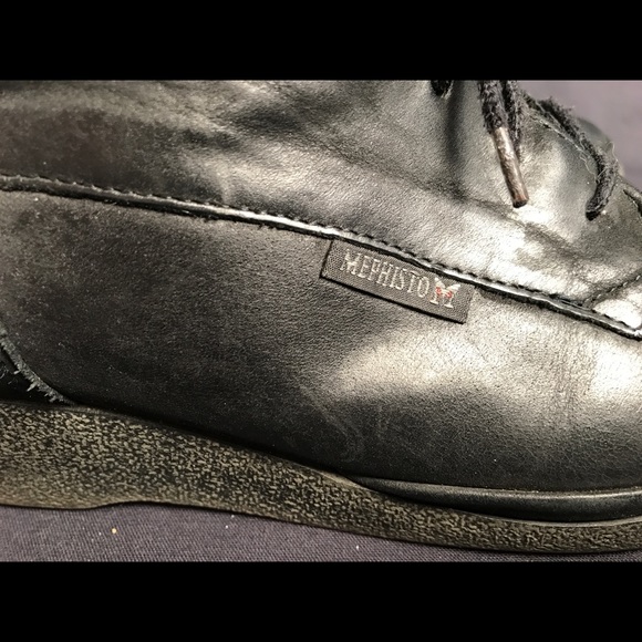 Mephisto | Shoes | Mephisto Black Leather Ankle Boots W Speed Laces ...